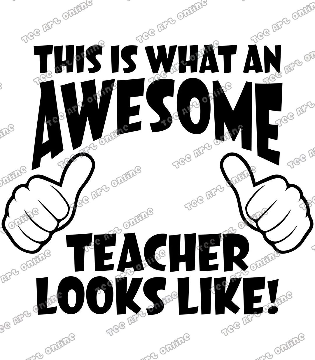 This is an Awesome Teacher Looks Like PNG, Personalized Design, Back to ...