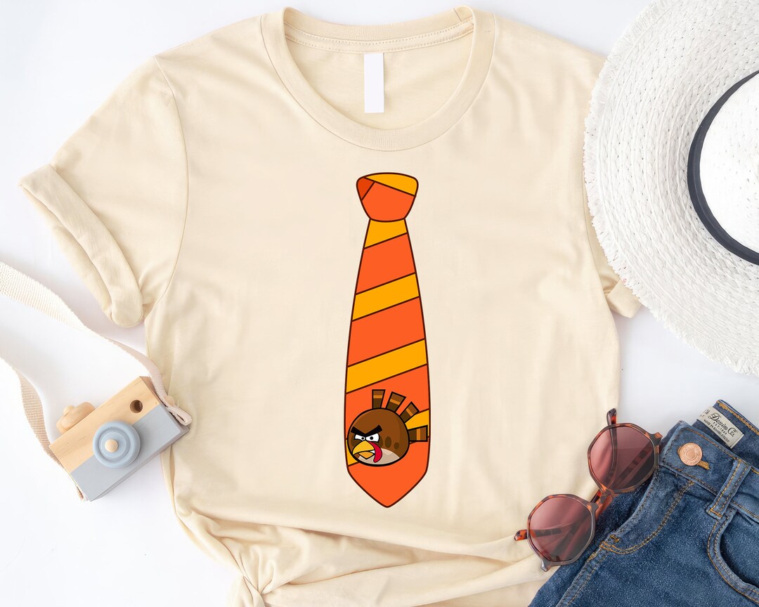 Funny Angry Turkey Tie Cute Thanksgiving Halloween Christmas Grumpy ...