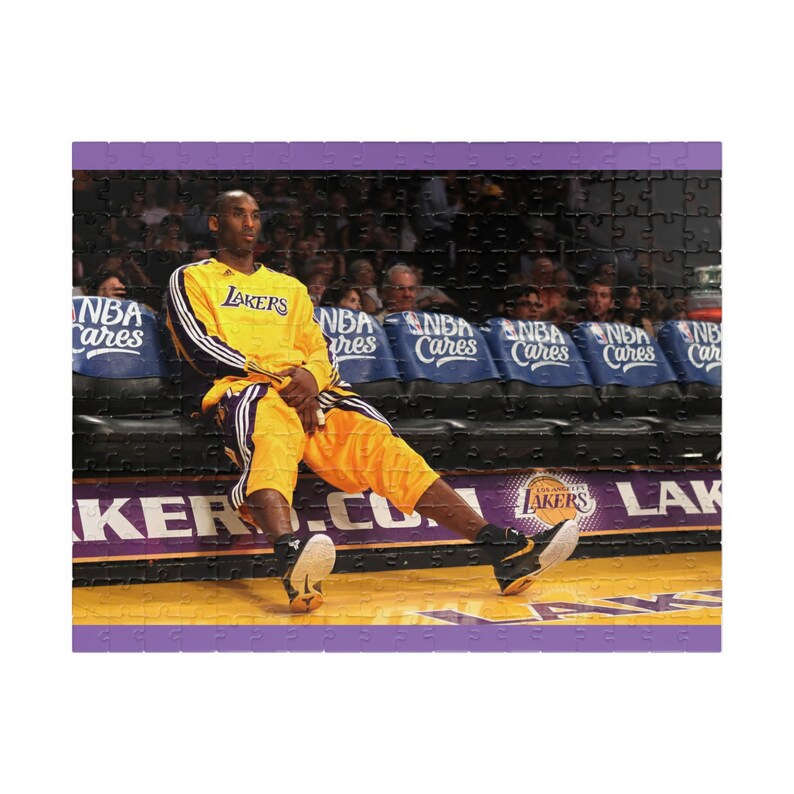 Legends Never Fade: Vintage Kobe Bryant Custom Puzzle - Etsy