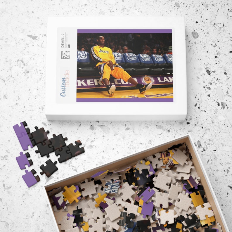 Legends Never Fade: Vintage Kobe Bryant Custom Puzzle - Etsy