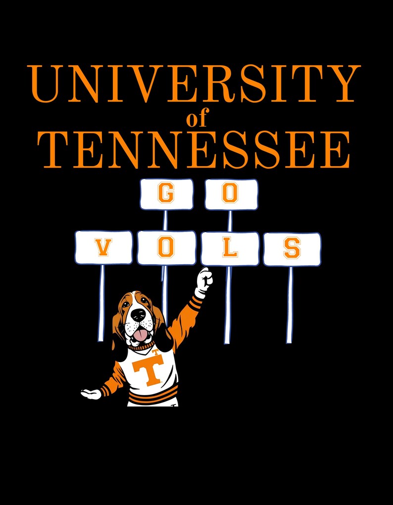 University of Tennessee VOLS Smokey Digital Graphic Download - Etsy