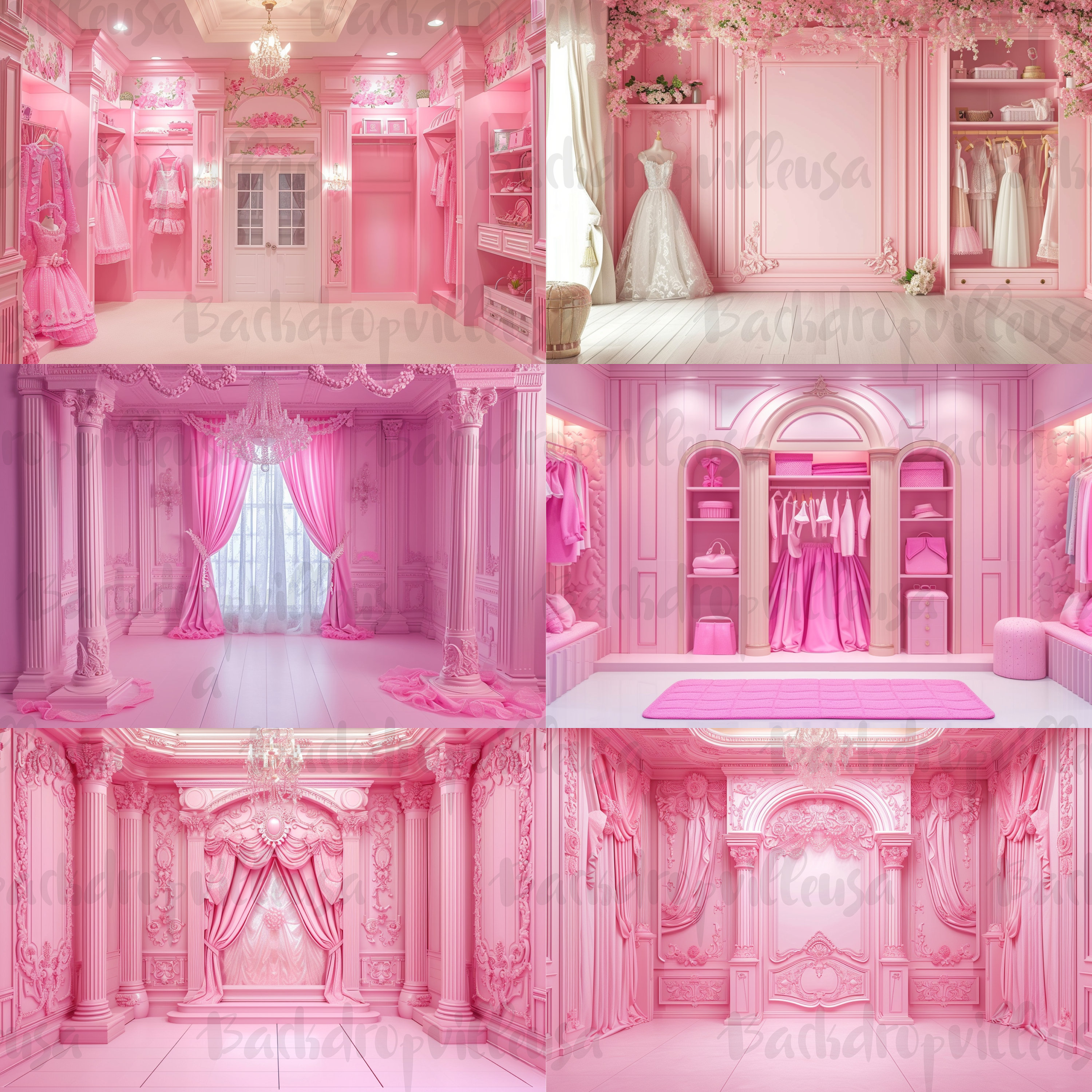 Pink Girly Digital Backdrop Maternity, Photoshop Background, Digital ...