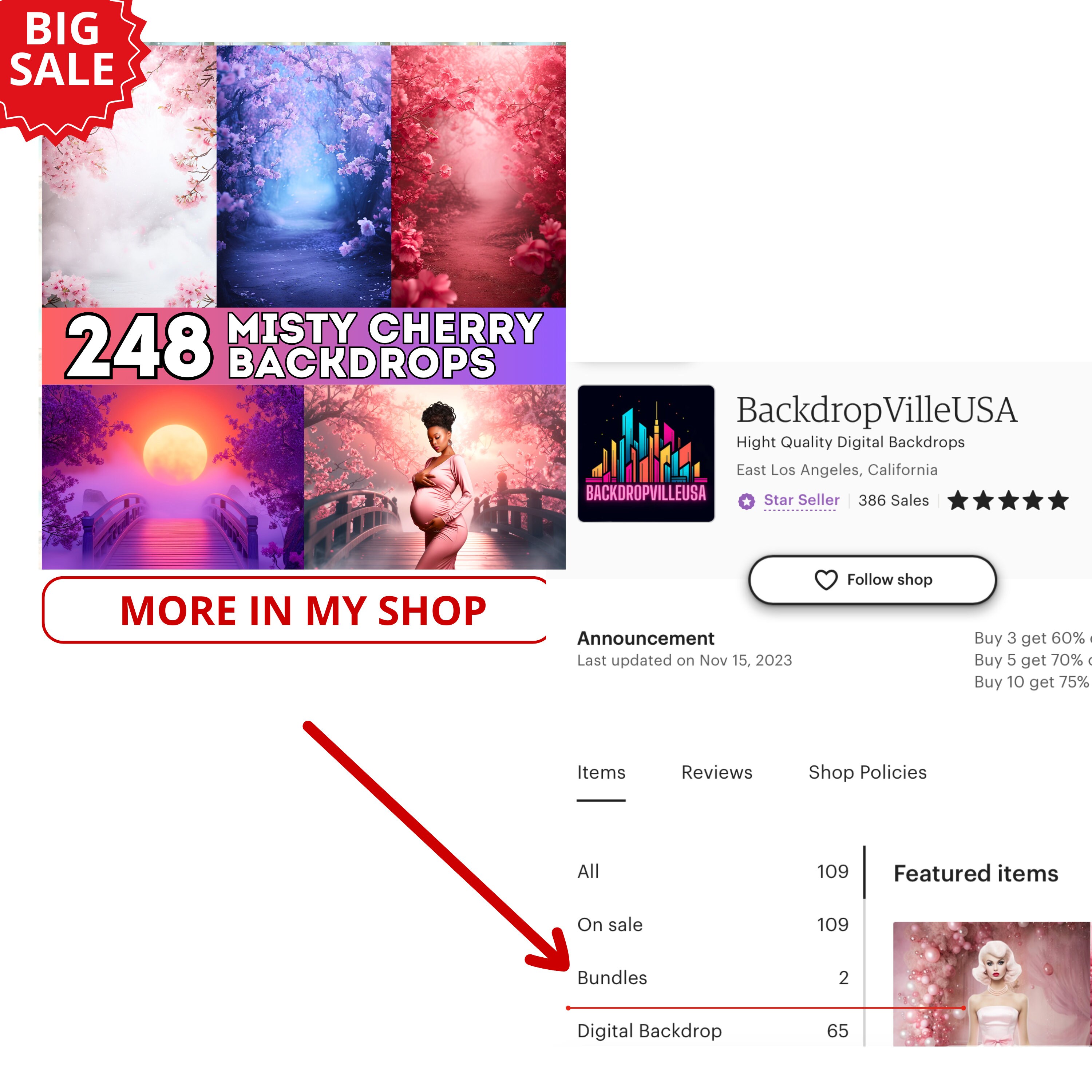 Pink Floral Fog Digital Backdrop Maternity, Photoshop Background ...