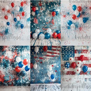 Patriotic Independence Day 4th of July Digital Backdrop Maternity ...