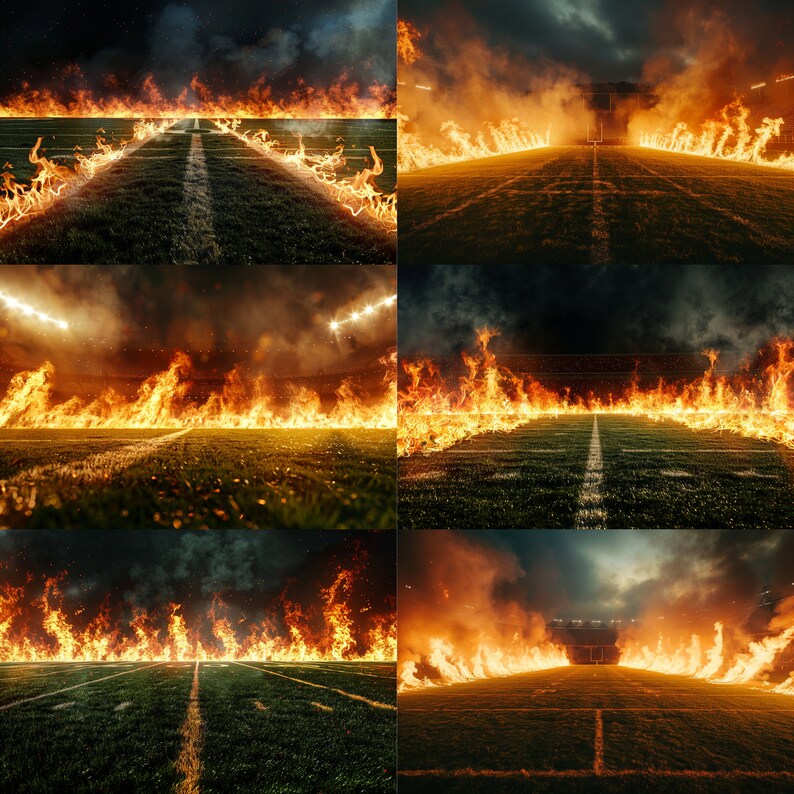 Fire Sport Football NFL Basketball Baseball Soccer Stadium Smoke ...