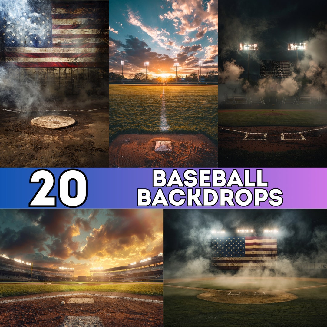 Baseball Digital Backdrop, Photoshop Background, Digital Backdrop - Etsy