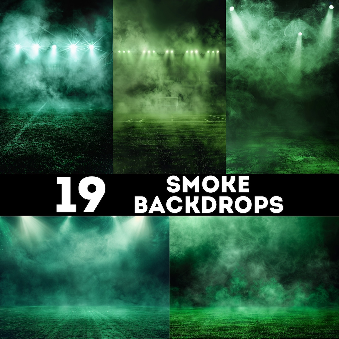 Smoke Stadium Green Fog Sport Football NFL Basketball Baseball Soccer ...