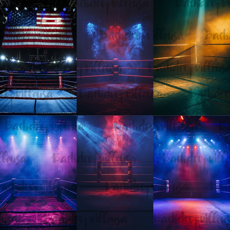 Boxing Digital Backdrop, Photoshop Background, Digital Backdrop - Etsy