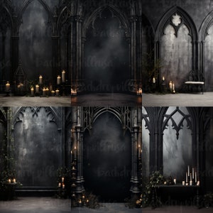 Gothic Castle Dark Halloween Vampire Digital Backdrop Maternity ...