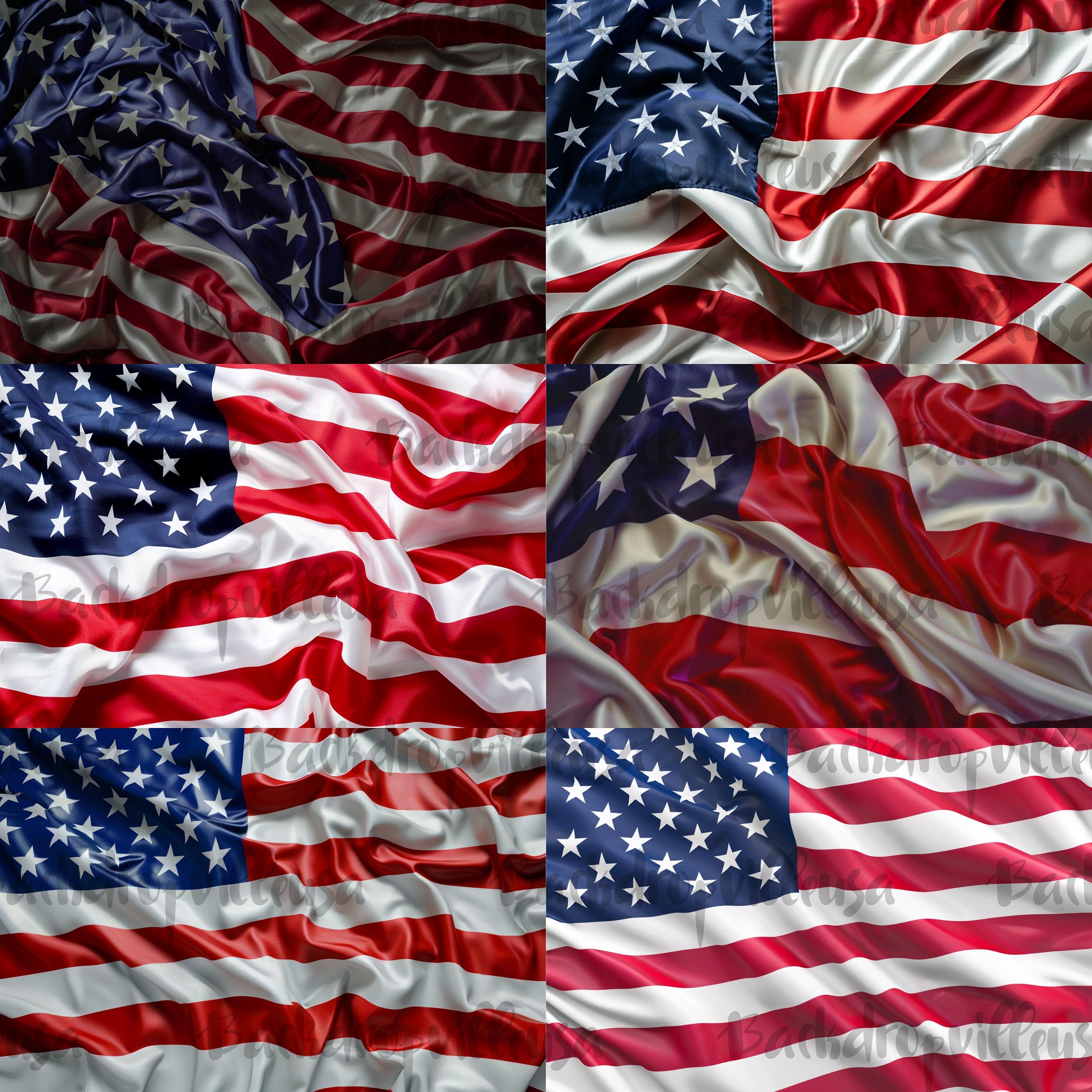 USA Flag Patriotic Independence Day 4th of July Digital Backdrop ...