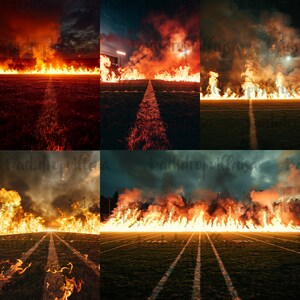 Fire Sport Football NFL Basketball Baseball Soccer Stadium Smoke ...