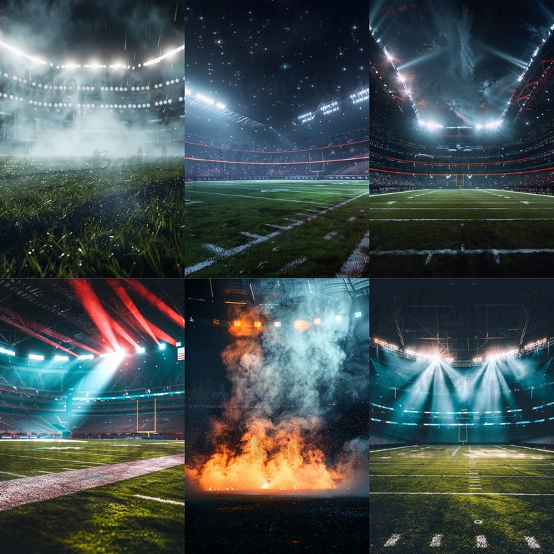 NFL Football Digital Backdrop, Photoshop Background, Digital Backdrop ...