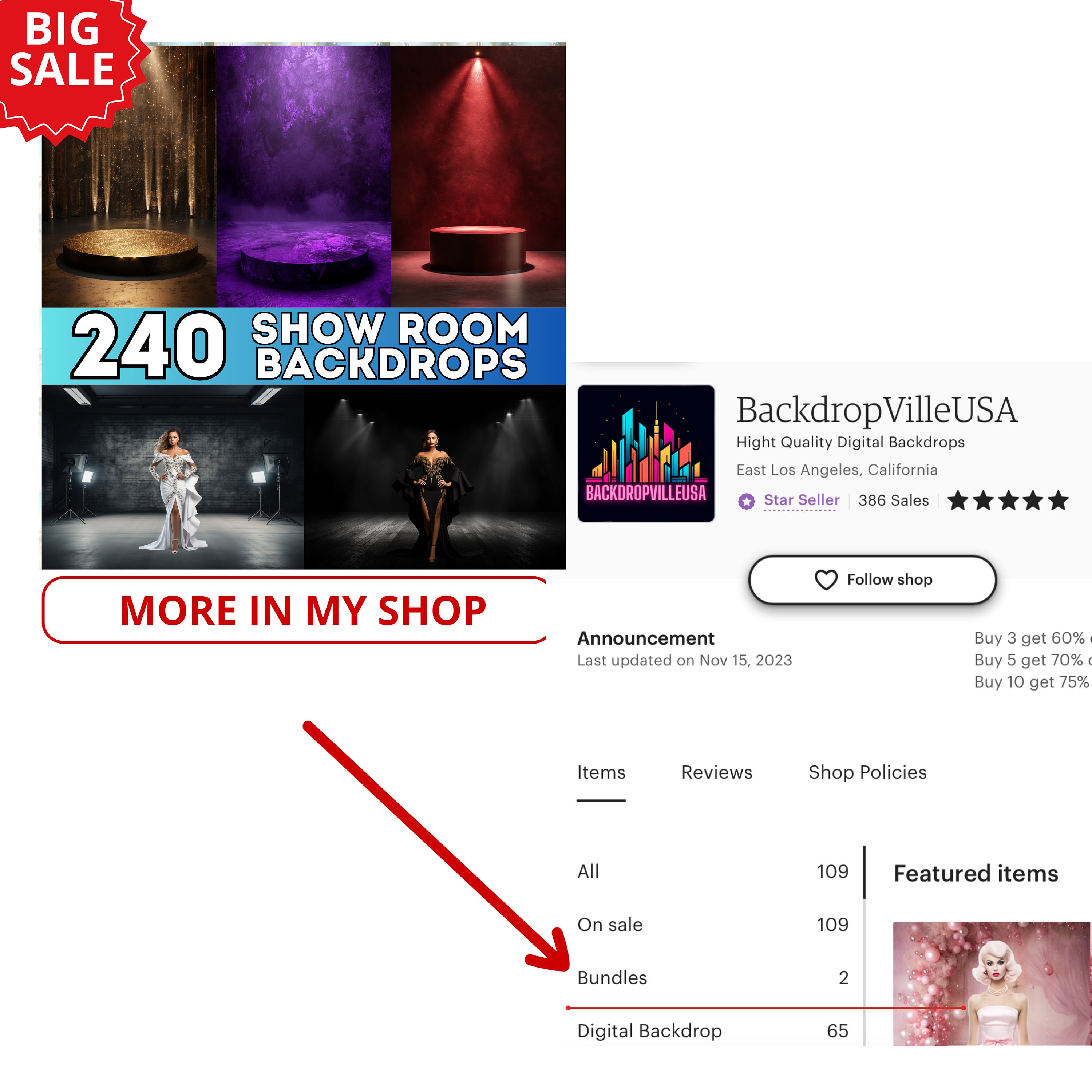 Fine Art Old Master Dark Blue Show Room Maternity Digital Backdrop ...