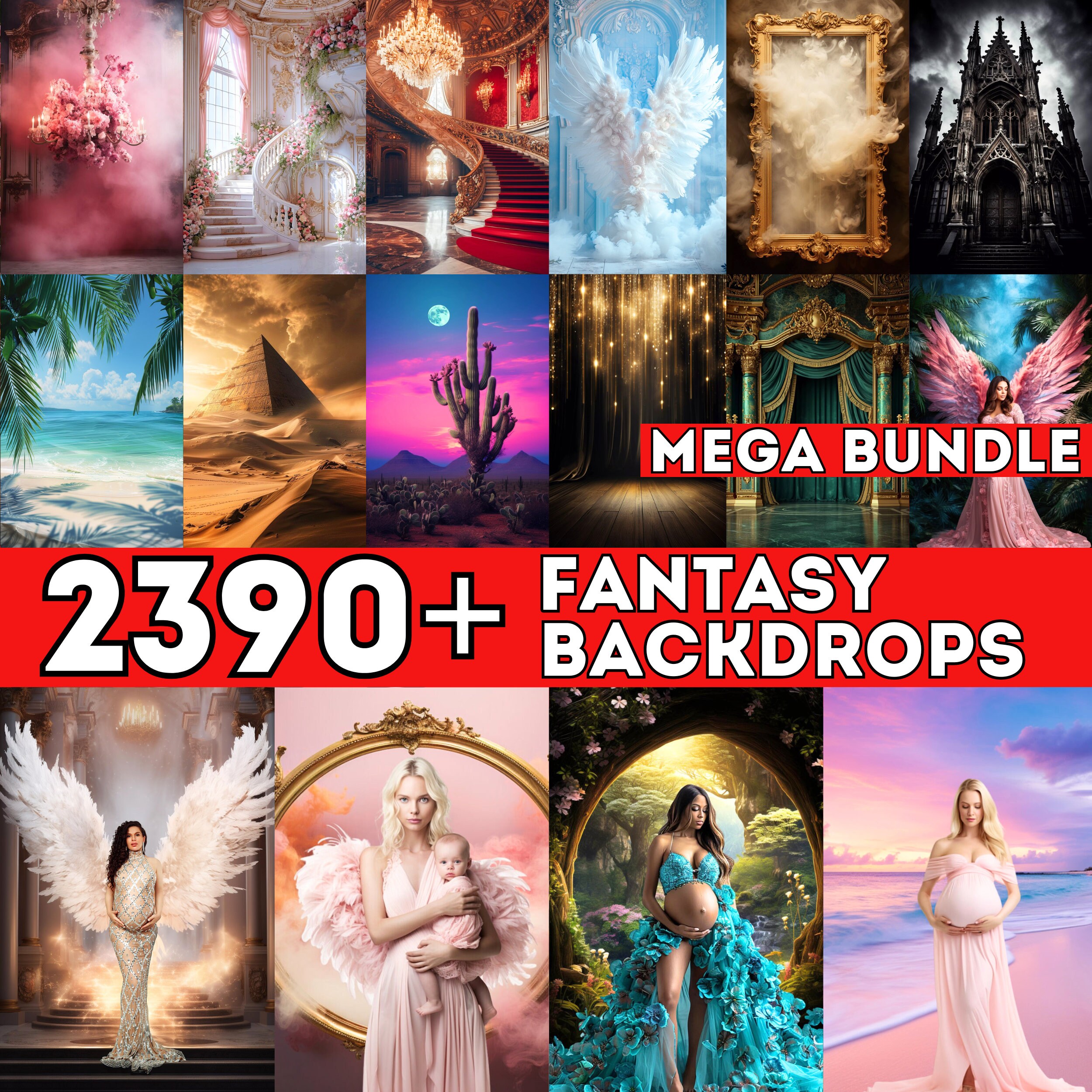 Mega Bundle Digital Backdrop Maternity, Photoshop Background, Photoshop Overlay Overlays - Etsy