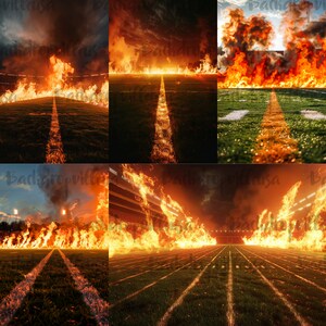 Fire Sport Football NFL Basketball Baseball Soccer Stadium Smoke ...