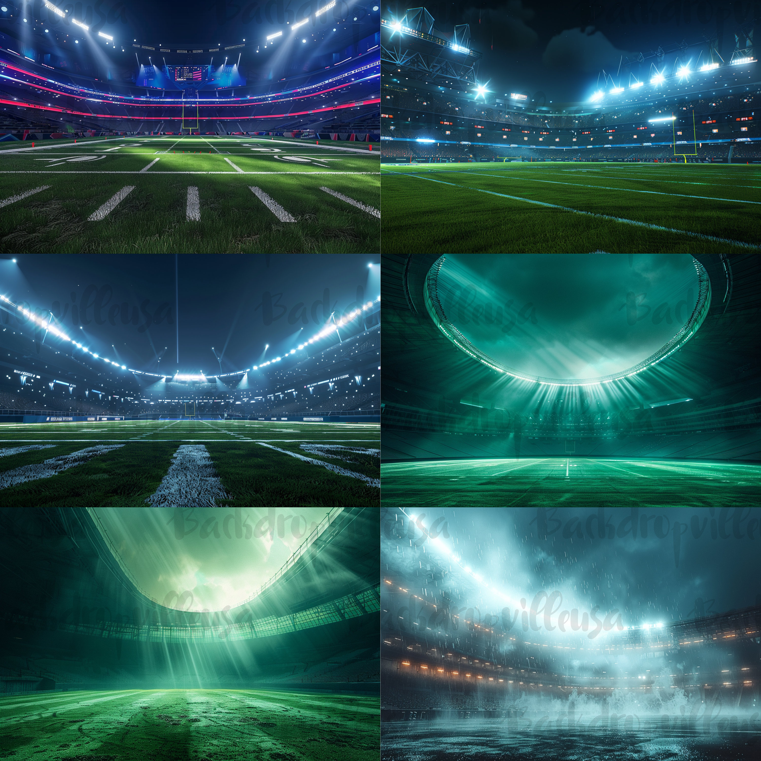 NFL Football Digital Backdrop, Photoshop Background, Digital Backdrop ...