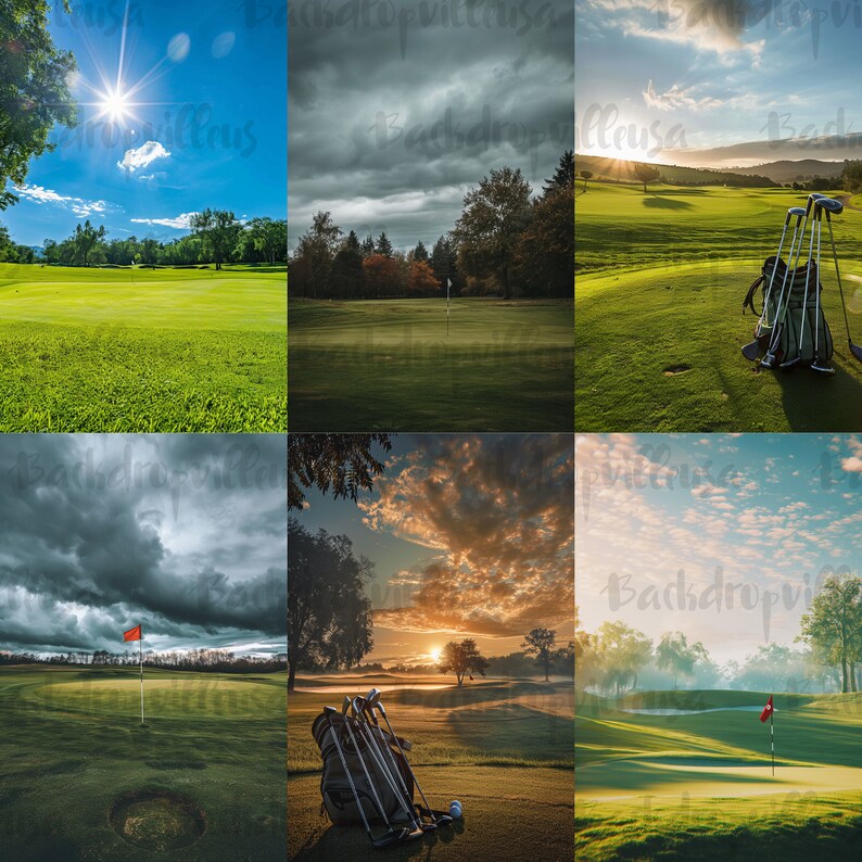 Golf Digital Backdrop, Photoshop Background, Digital Backdrop - Etsy