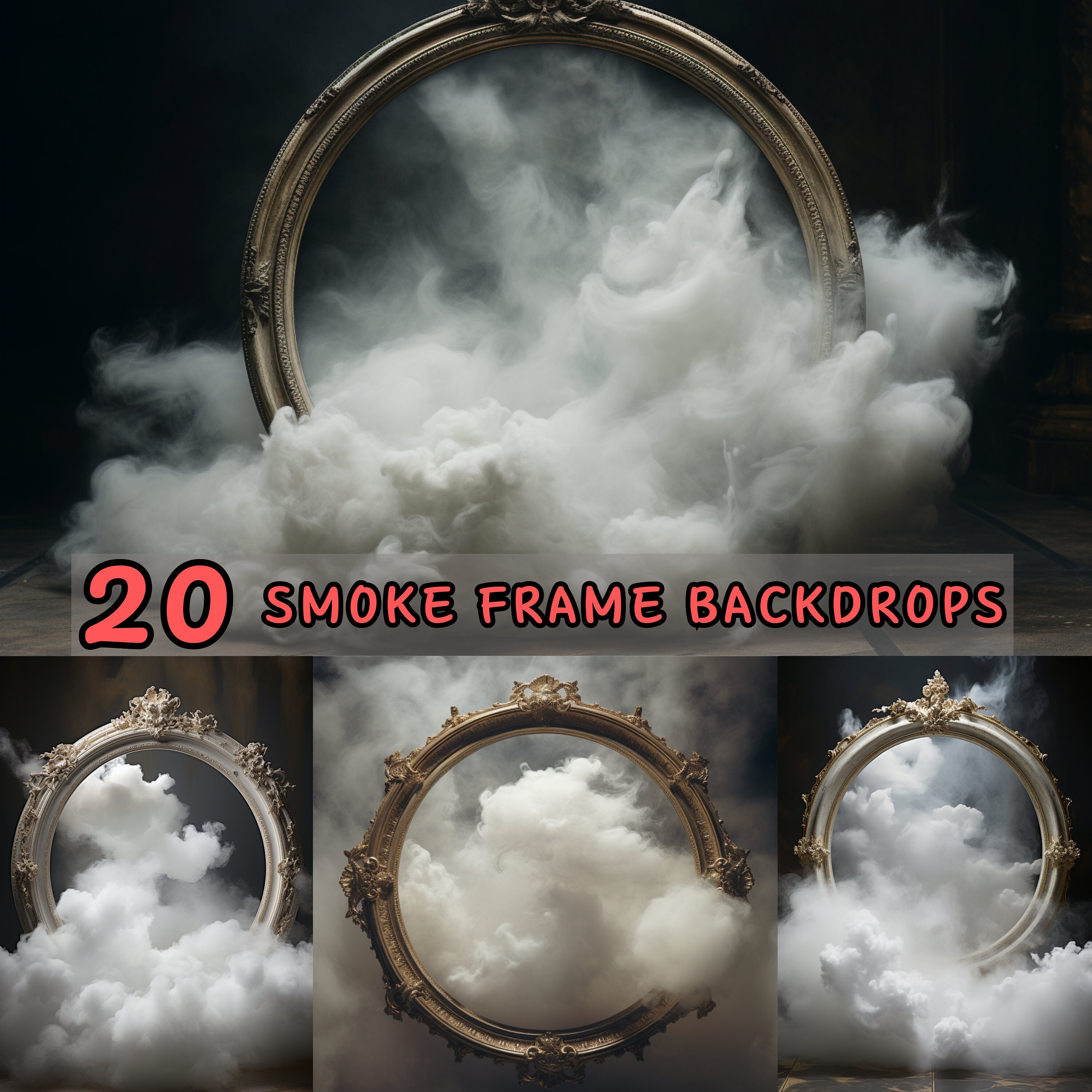 Smoke Digital Backdrop Maternity, Photoshop Background Overlay Overlays ...