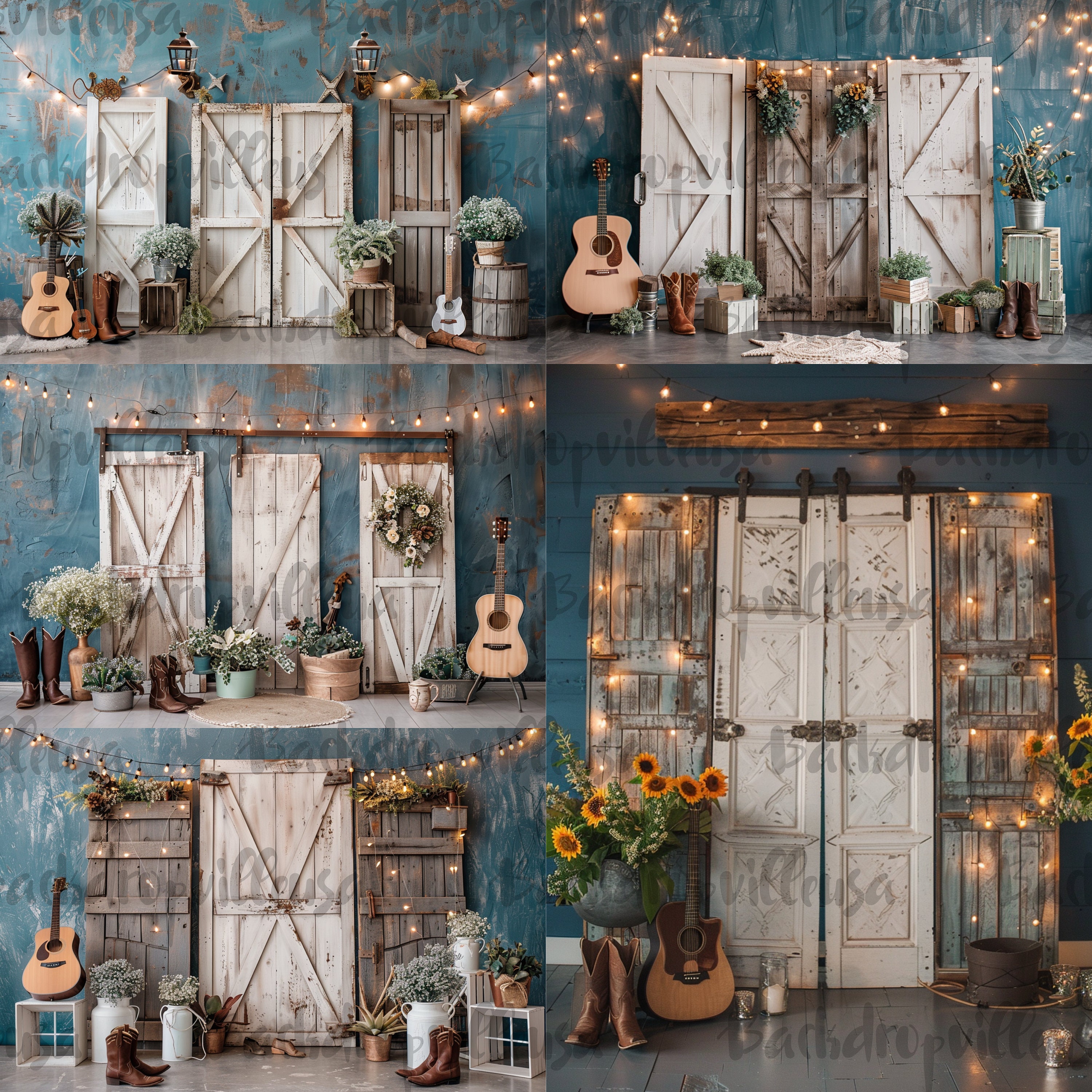 Western Rustic Wood Wooden Digital Backdrop Maternity, Photoshop ...