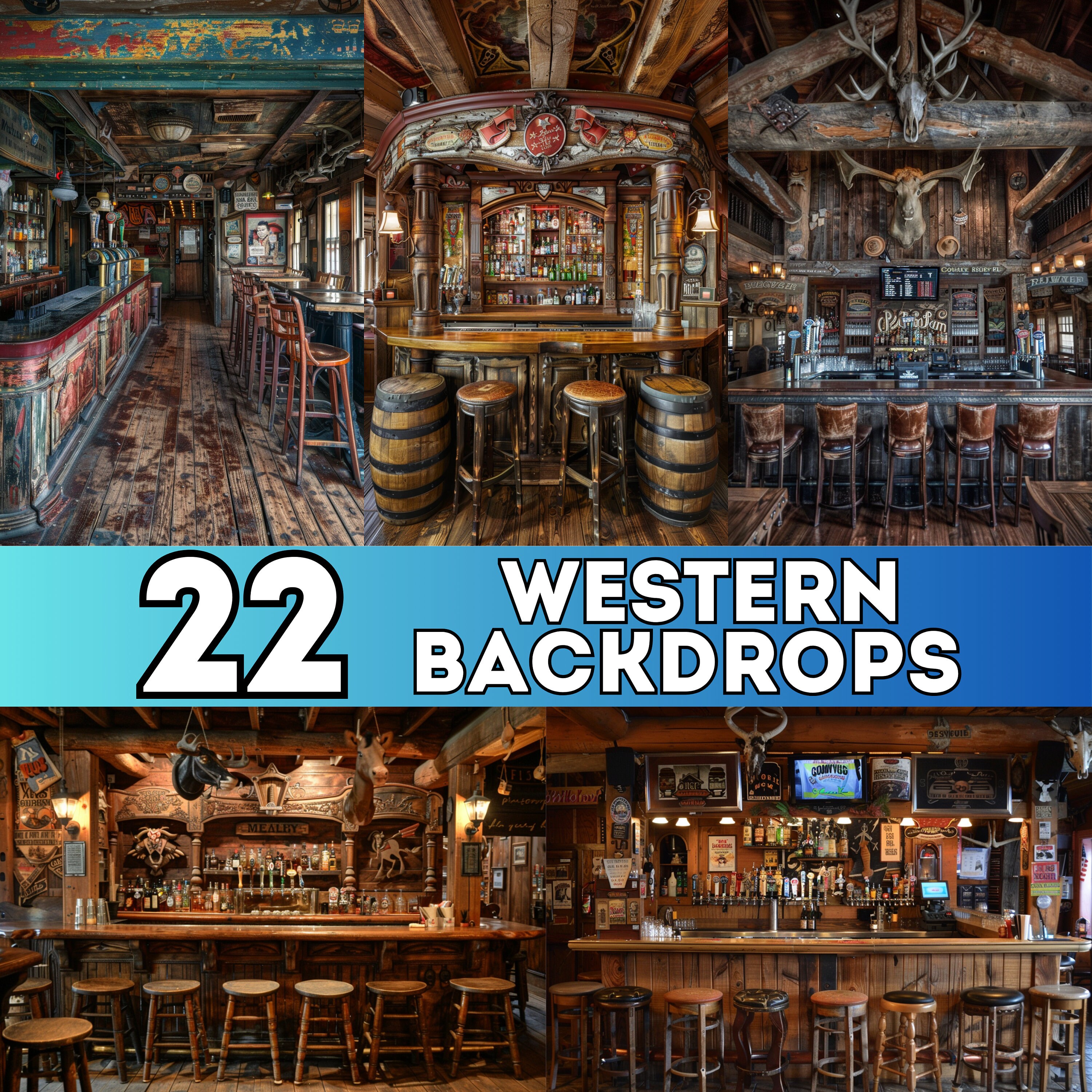 Bundle Western Rustic Wood Wooden Horse Digital Backdrop Maternity ...