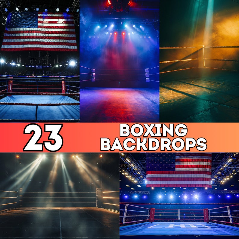 Boxing Digital Backdrop, Photoshop Background, Digital Backdrop - Etsy