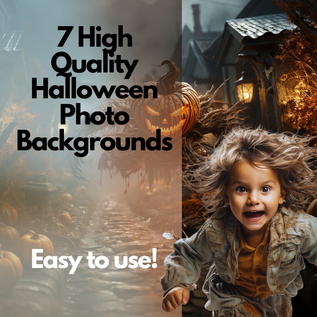 Halloween Digital Backgrounds Bundle - Etsy