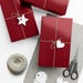Deep Red Gift Wrap Paper Rolls Matte Glossy Deep Red Wrap Silver ...