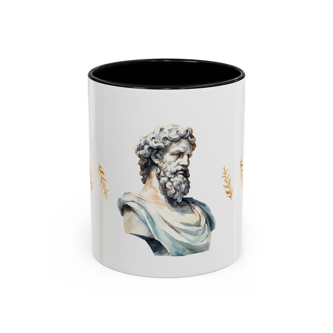 Greek Sculpture Coffee Mug, Unique Artistic Ceramic Cup, Ancient Greek ...