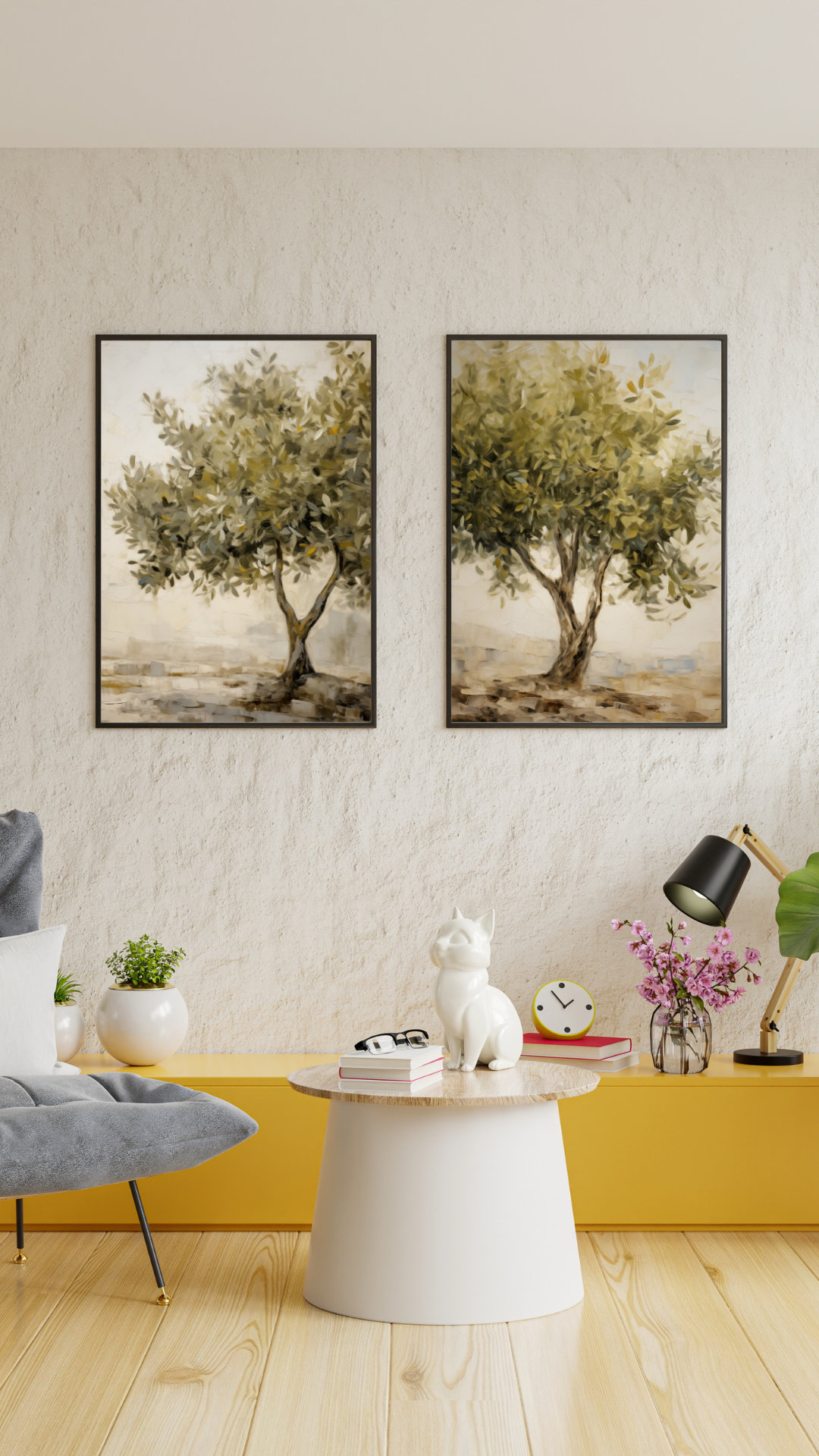 Botanicals olive Tree 1 Digital Download Abstract Olive Tree Oil Paint ...