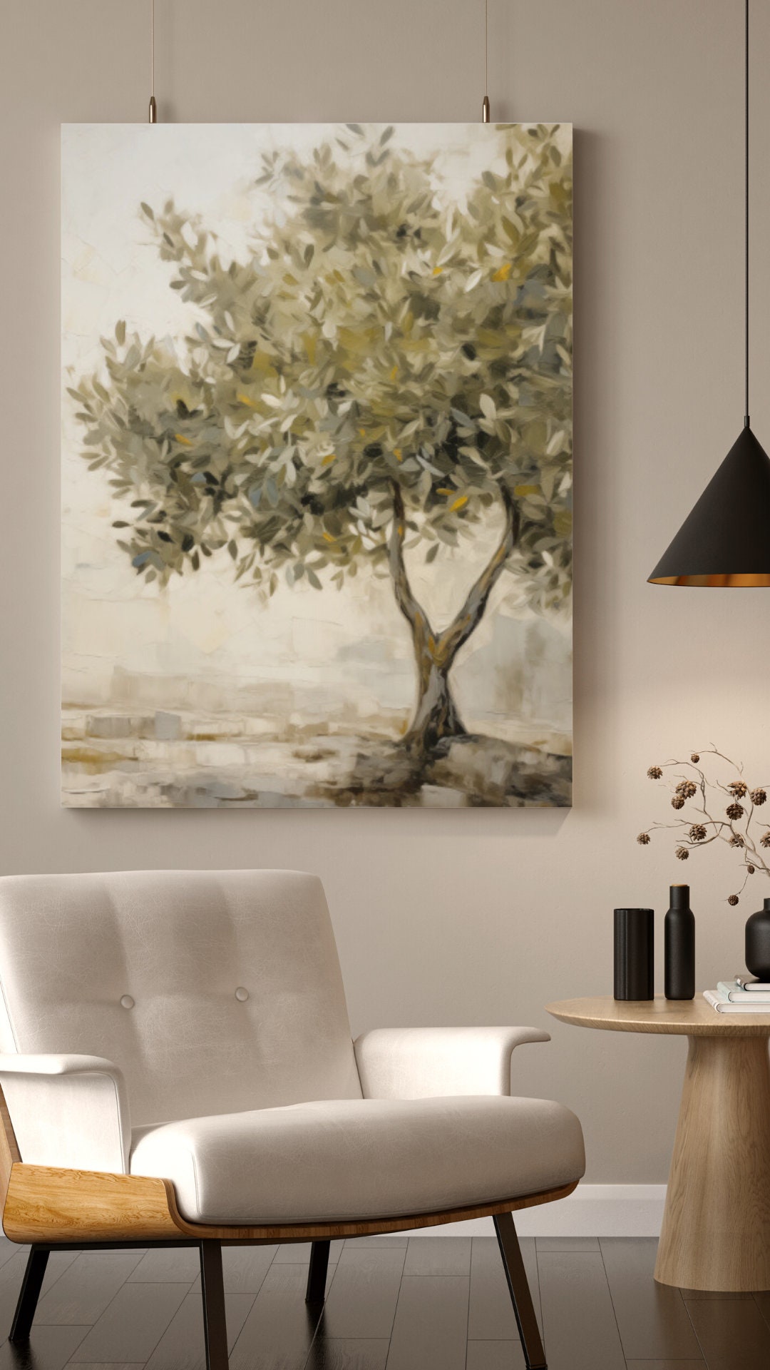 Botanicals olive Tree 1 Digital Download Abstract Olive Tree Oil Paint ...