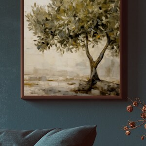 Botanicals olive Tree 1 Digital Download Abstract Olive Tree Oil Paint ...