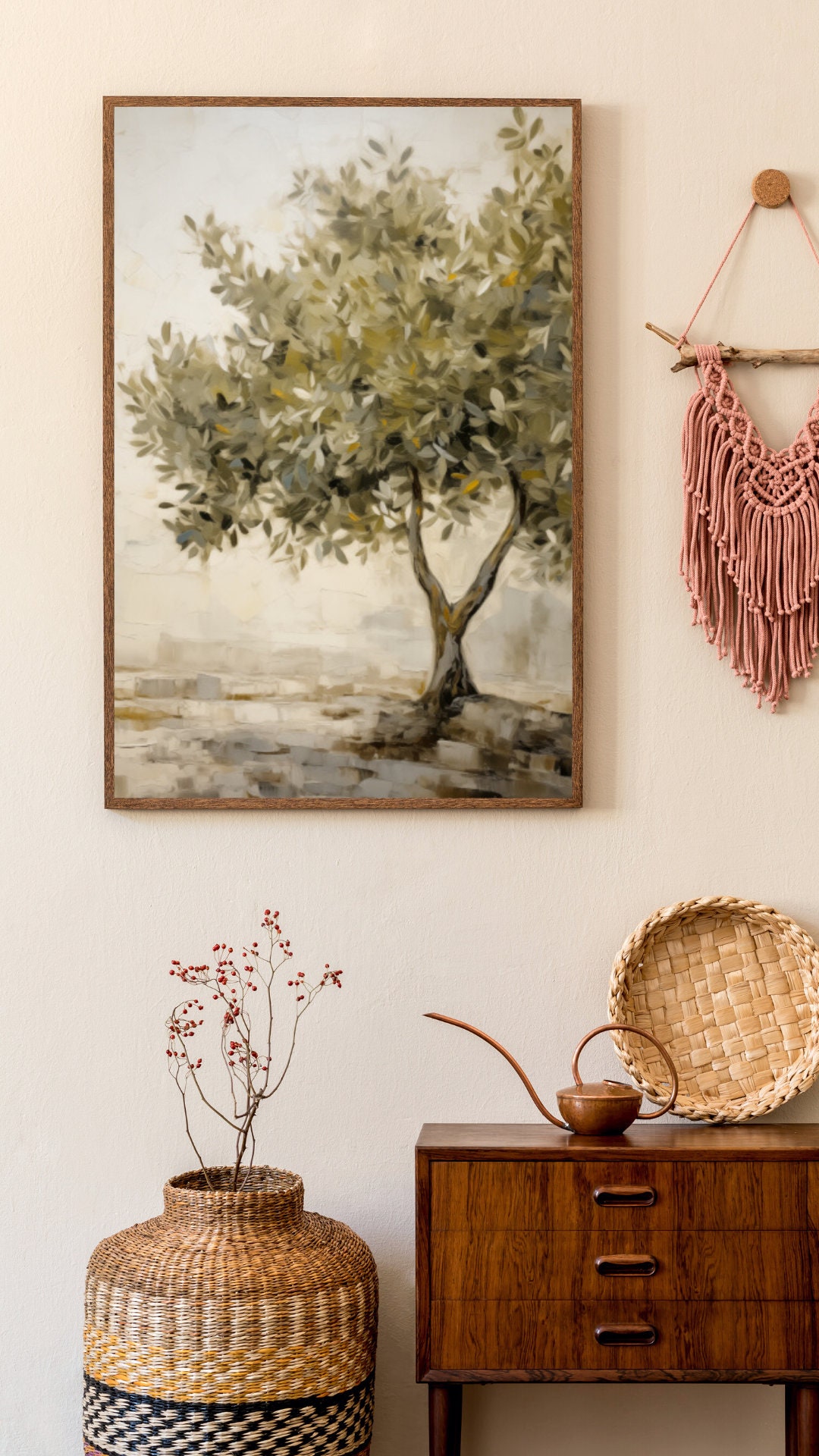 Botanicals olive Tree 1 Digital Download Abstract Olive Tree Oil Paint ...