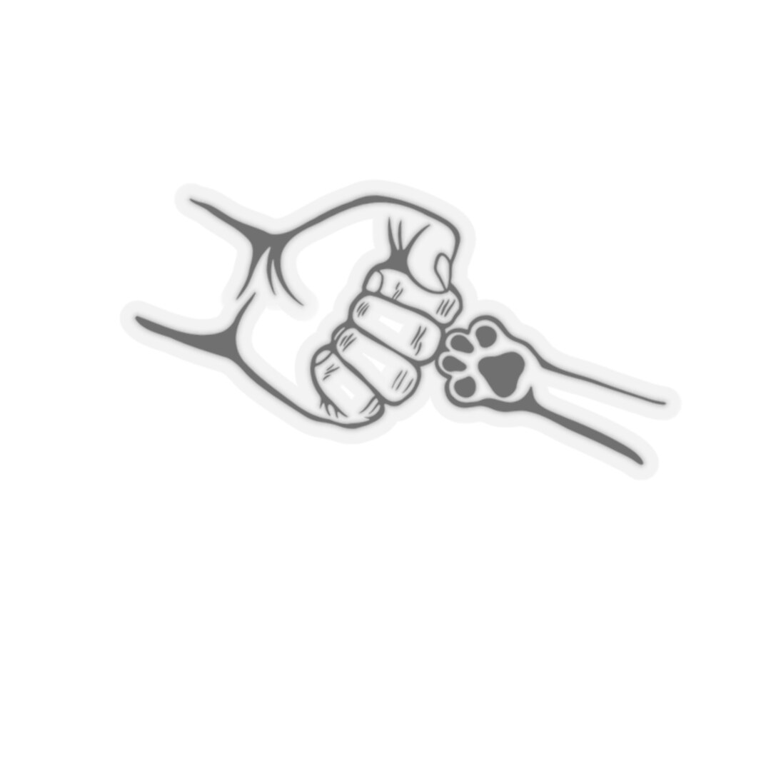 Paw Fist Bump Sticker| Pet Sticker | Cute Dog Sticker - Etsy