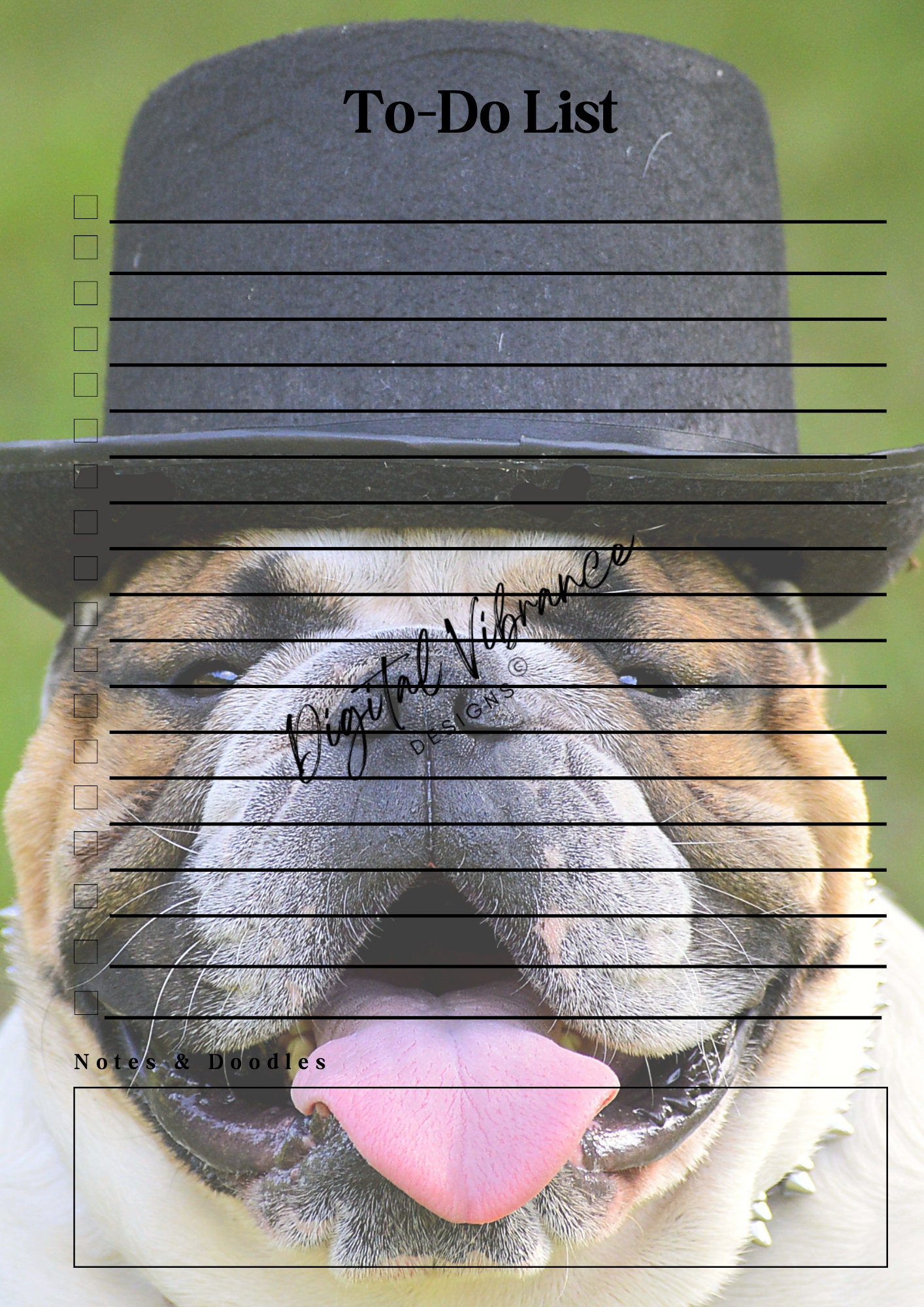 Dog Themed, To-do List, Downloadable, Printable - Etsy