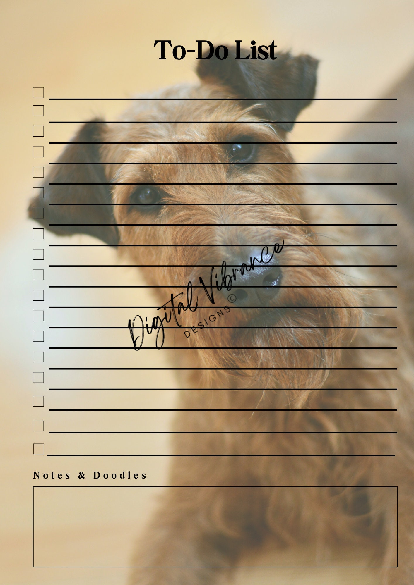 Dog Themed, To-do List, Downloadable, Printable - Etsy