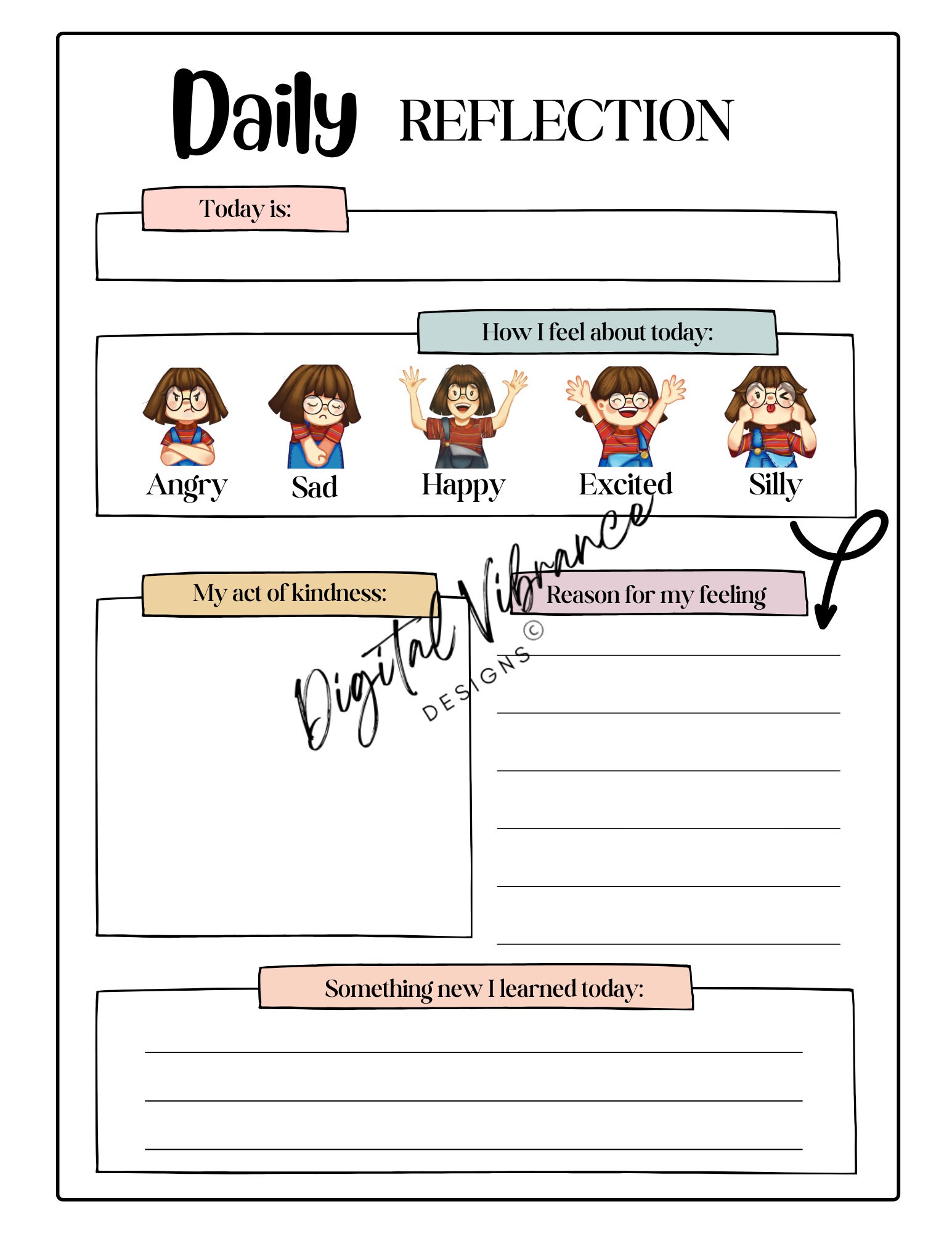 All About Me & My Family Printable Worksheets for School, Digital ...