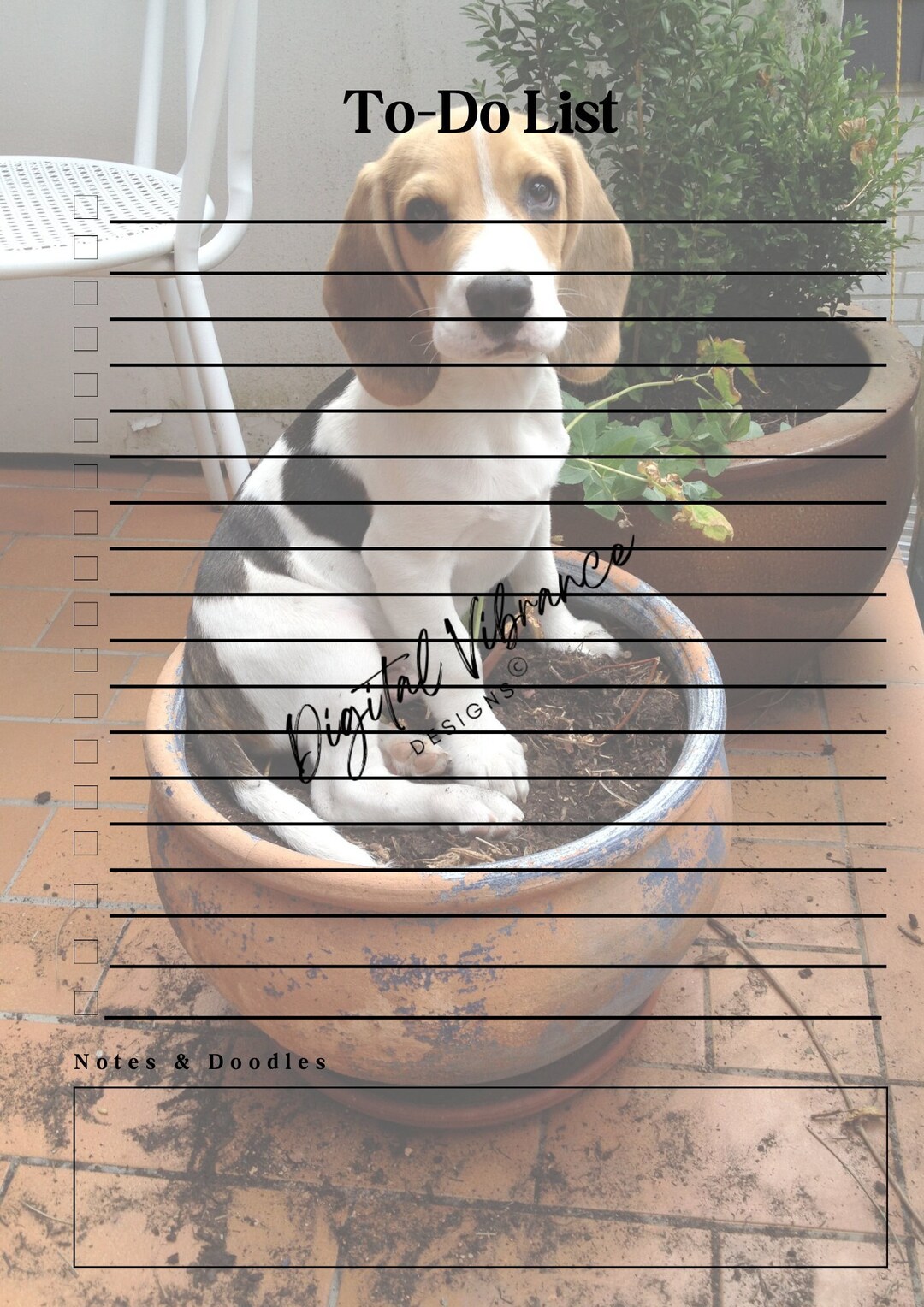 Dog Themed, To-do List, Downloadable, Printable - Etsy