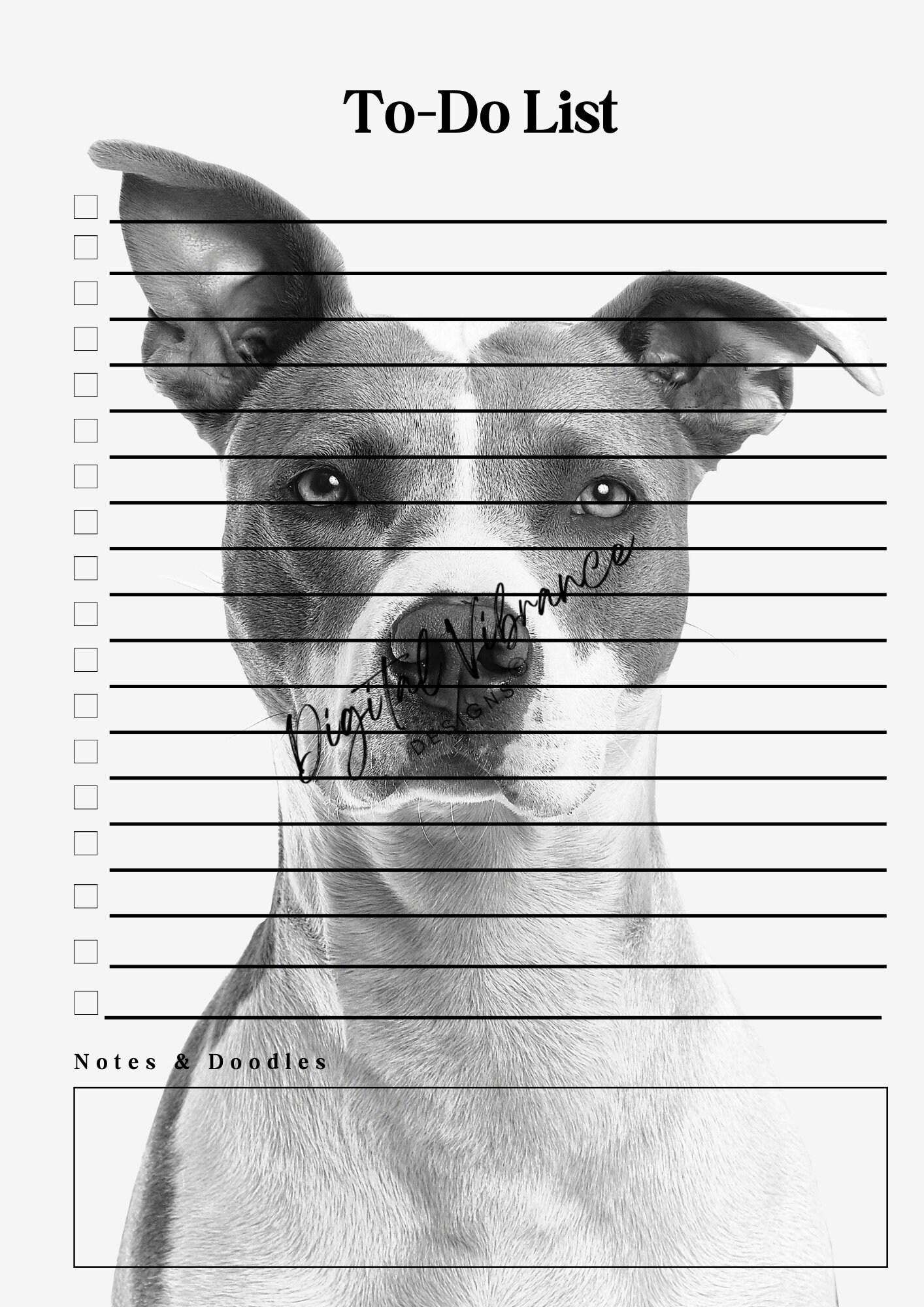 Dog Themed, To-do List, Downloadable, Printable - Etsy