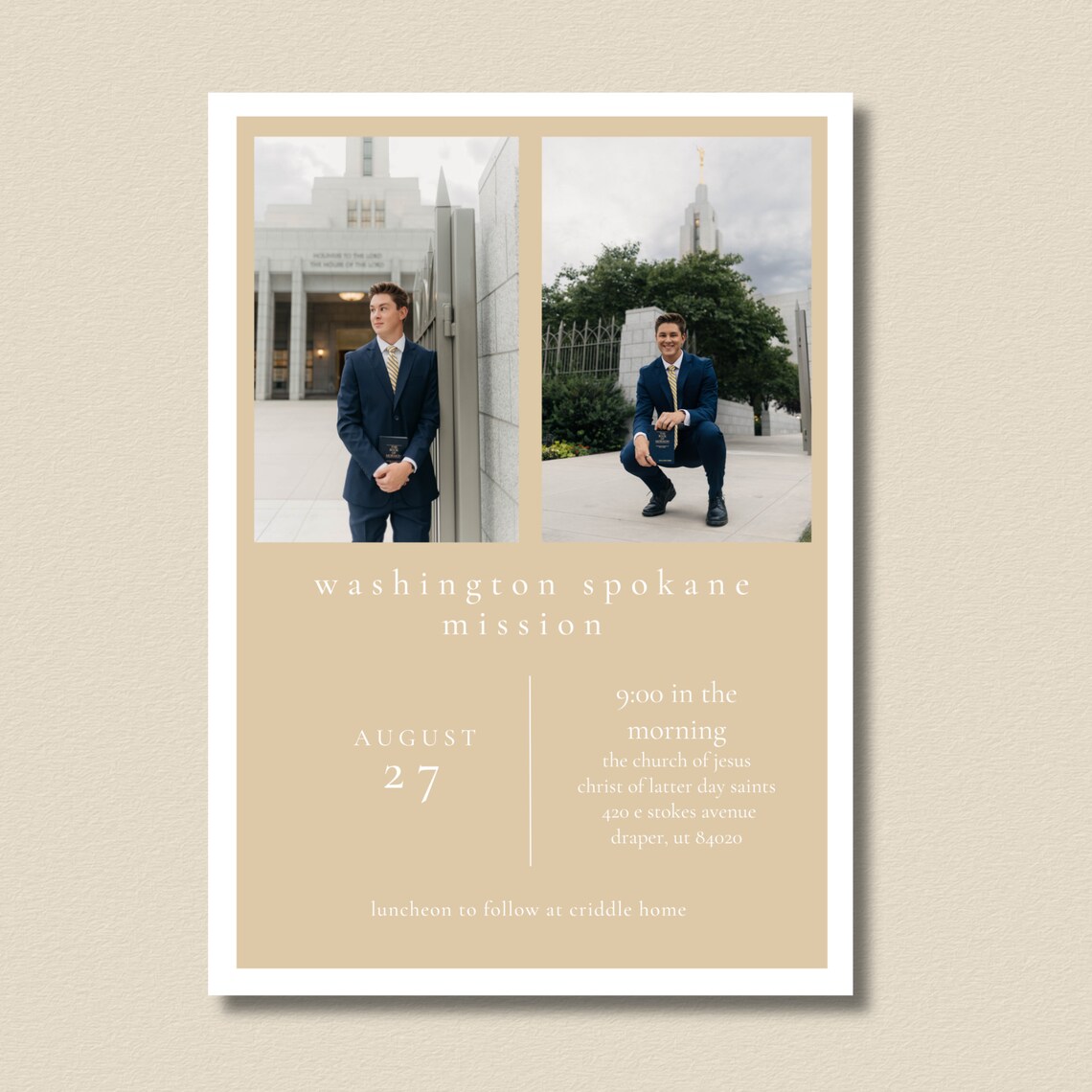 LDS MISSIONARY ANNOUNCEMENT - Etsy