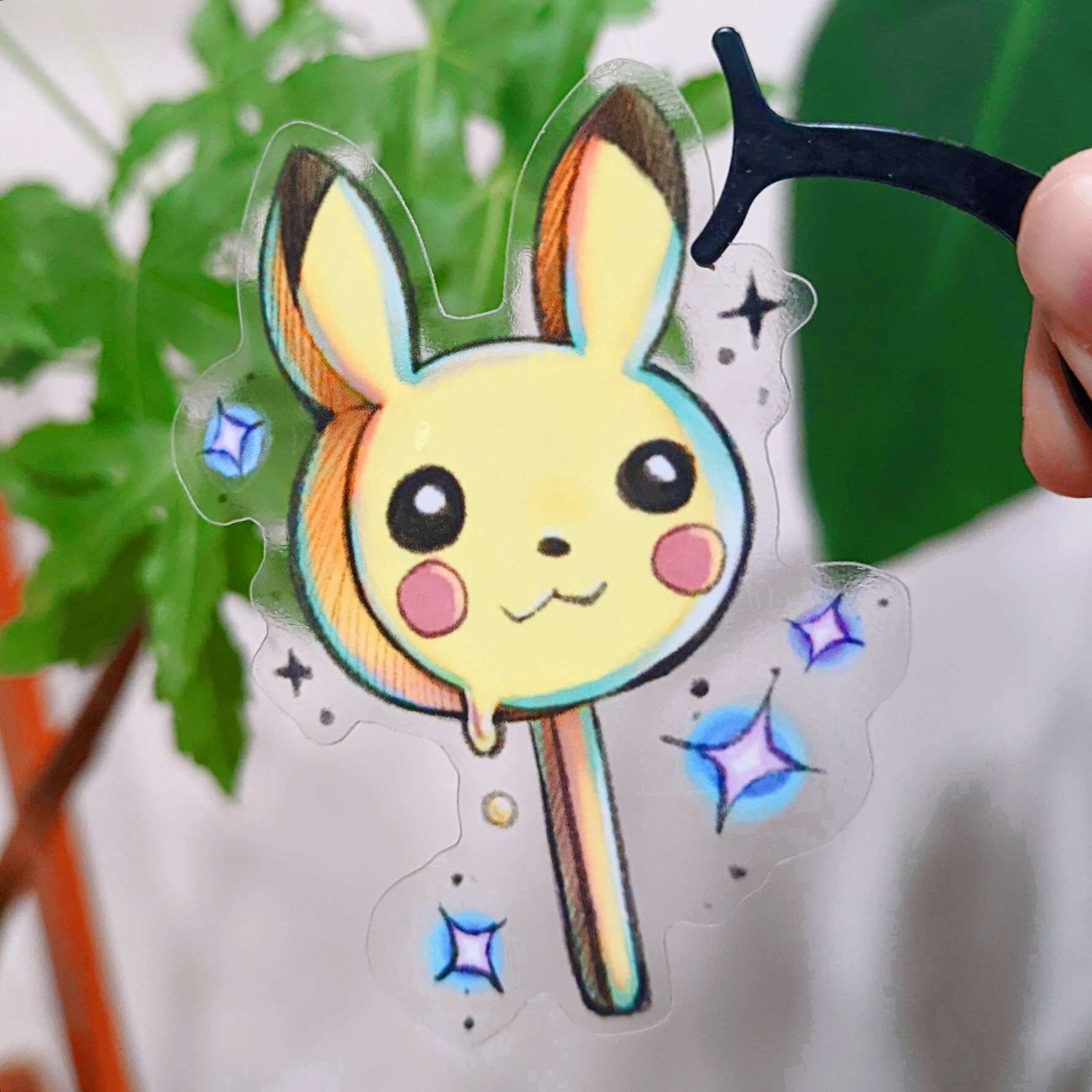 Pikachu Popsicle Clear Sticker - Etsy