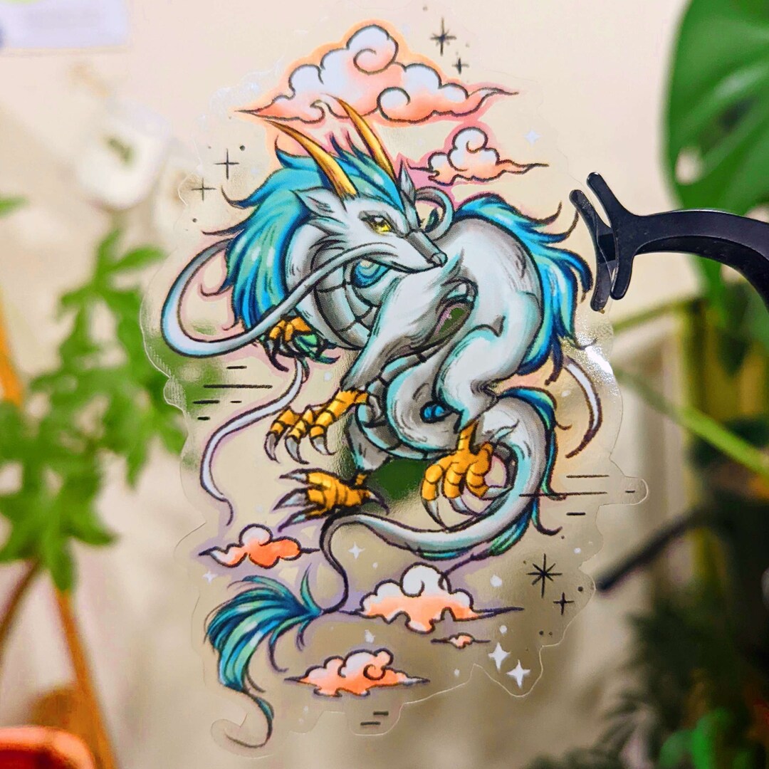 Haku Sky Clear Sticker - Etsy