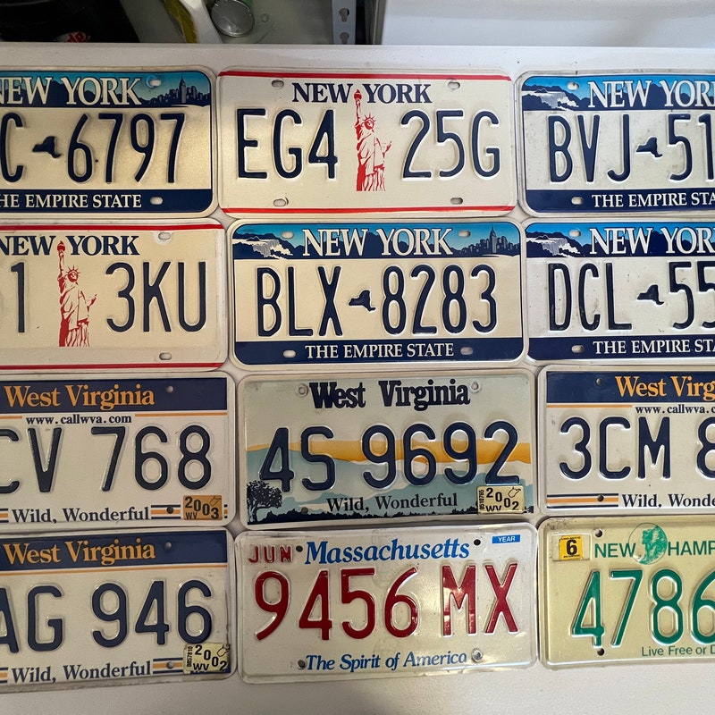 Vintage Nh License Plates - Etsy