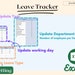Leave Tracker Excel Template (100 Employee) | Absence Tracker, Leave ...