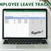 Employee Leave Spreadsheet Template Excel Template Business Template ...