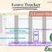 Leave Tracker Excel Template (100 Employee) | Absence Tracker, Leave ...