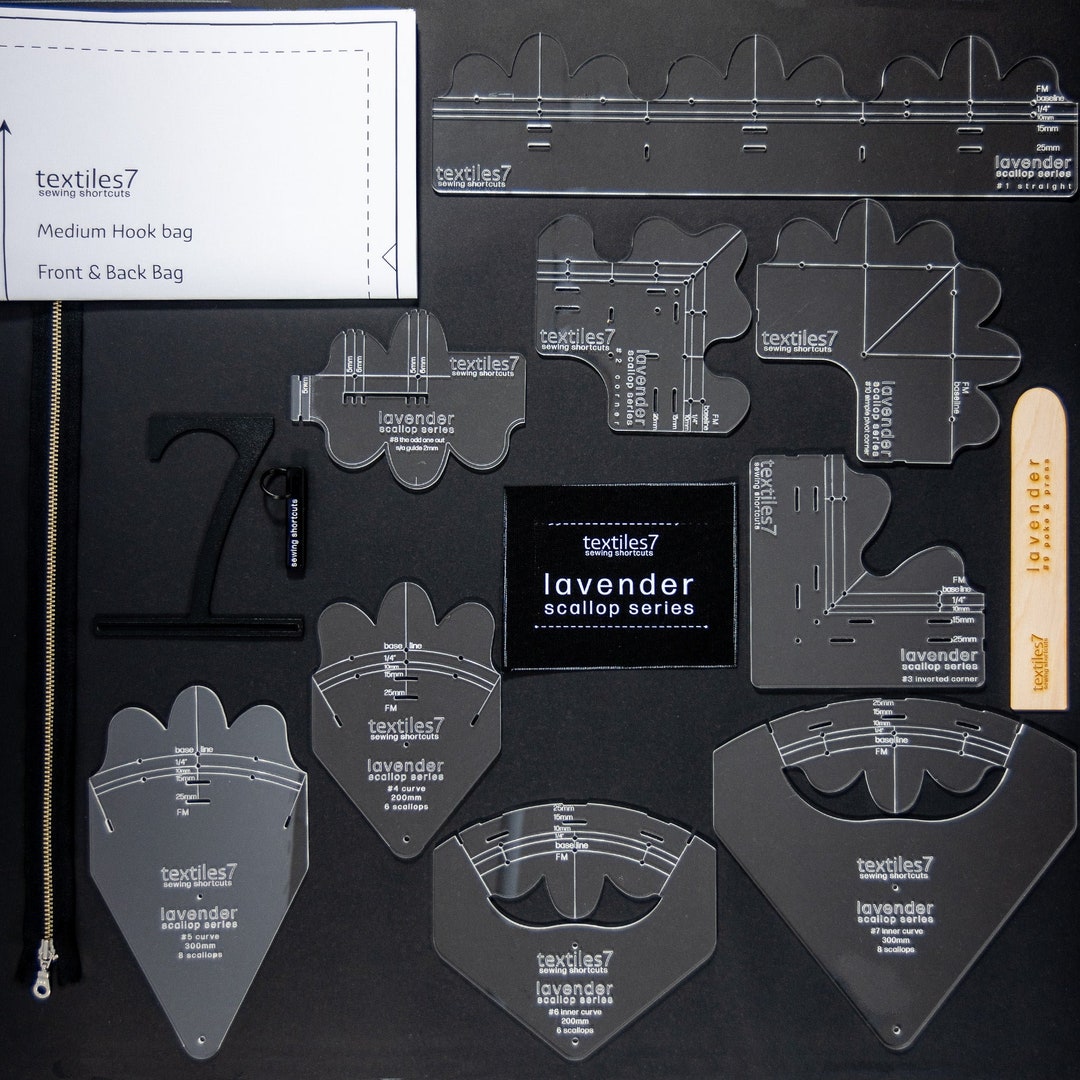 10 Trim Sewing Rulers Lavender Series - Etsy