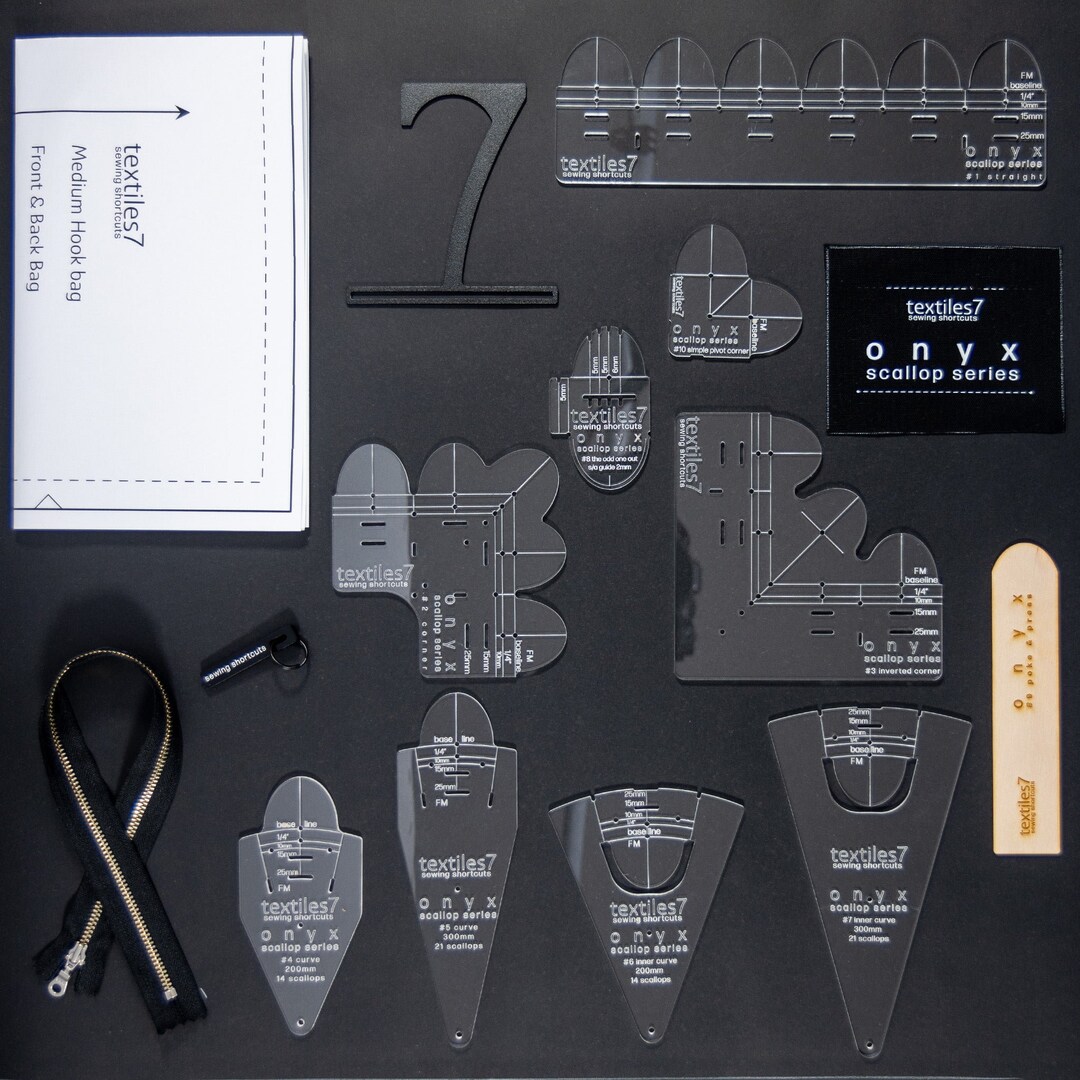 10 Trim Sewing Rulers - Onyx Series - Etsy