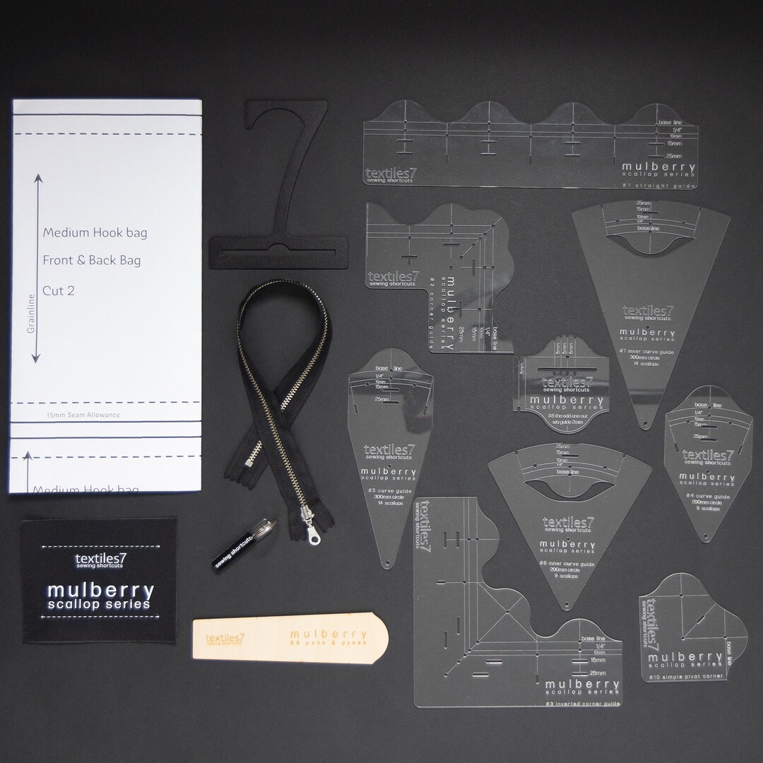 10 Trim Sewing Rulers - Mulberry Series - Etsy