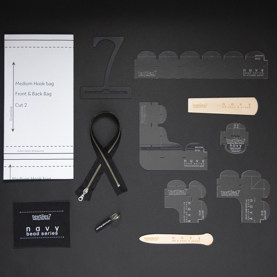 7 Trim Sewing Rulers - Navy Series - Etsy