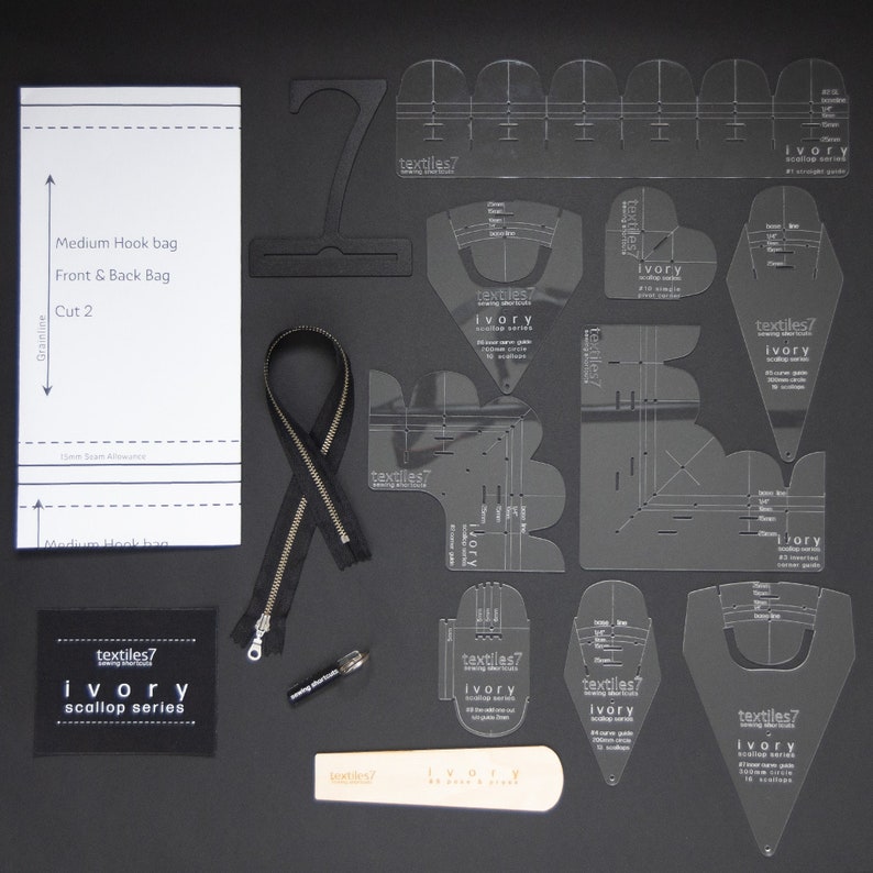 10 Trim Sewing Rulers Ivory Series - Etsy
